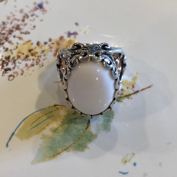 Jewelry | Genuine Carolyn Pollack Sterling Silver Copper White Agate ...